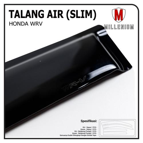 Promo Talang Air Pintu Mobil Honda WRV / W-RV Model Slim Akrilik Hitam ...