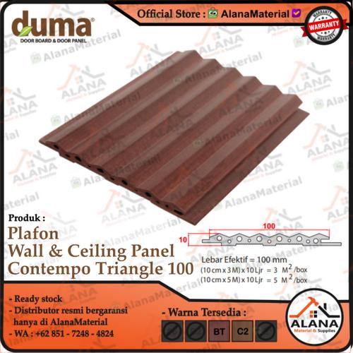 Jual Wall & Ceiling Panel Contempo Triangle 100 WPC merk Duma Tipe 3m ...