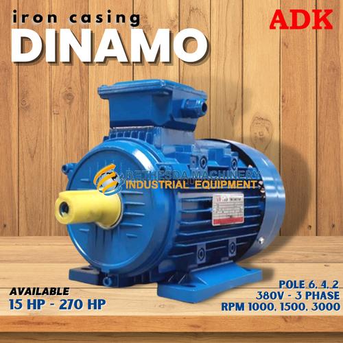 Jual Dinamo 125 HP Rpm 3000 ADK 3 Phase 4P / Elektromotor 150 Pk - 125 ...