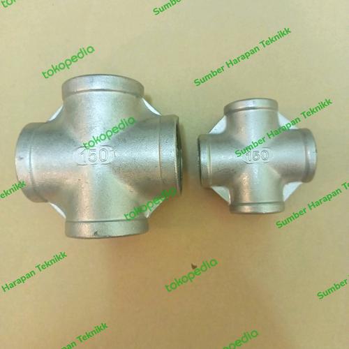 Jual Cross Tee 2"Inch SS304 / Tee Cabang 4 SS304 - Jakarta Barat ...
