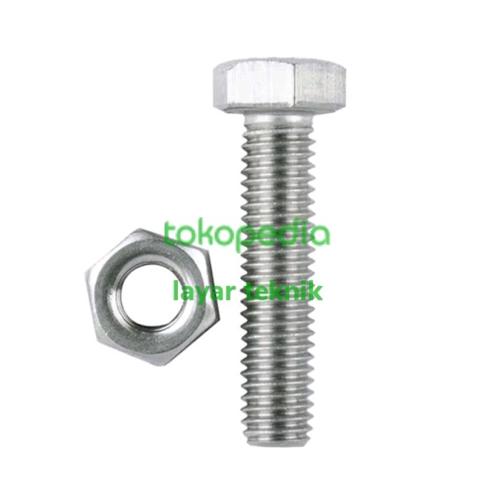 Jual baut n mur besi galvanis flange 11/4in 11/2in - Jakarta Barat ...