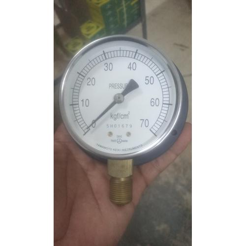 Jual Yamamoto pressure gauge, body type B, 3 inchi (75 mm), drat 3/8 inchi - 0-50 kgf/cm2 ...