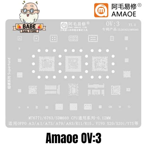 Jual PLAT AMAOE OV3 CETAKAN IC CPU BGA MT6771 MT6763 SDM660 ORIGINAL ...