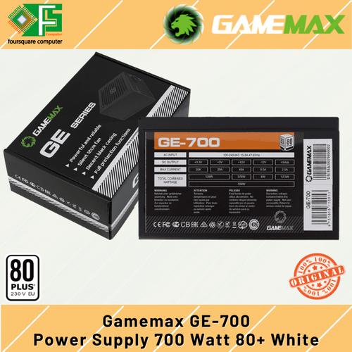 Jual Gamemax GE-700 PSU 700 Watt 80 Plus White | Power Supply 700W 80 ...