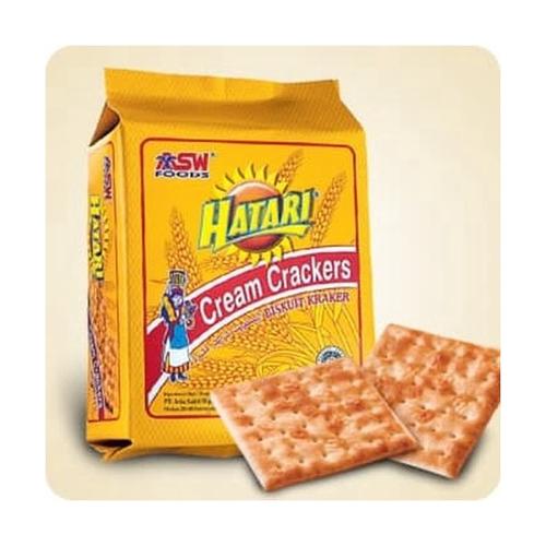 Jual Hatari Cream Crackers 245gr / ASWFoods Krekers Krim Kemasan Kuning ...