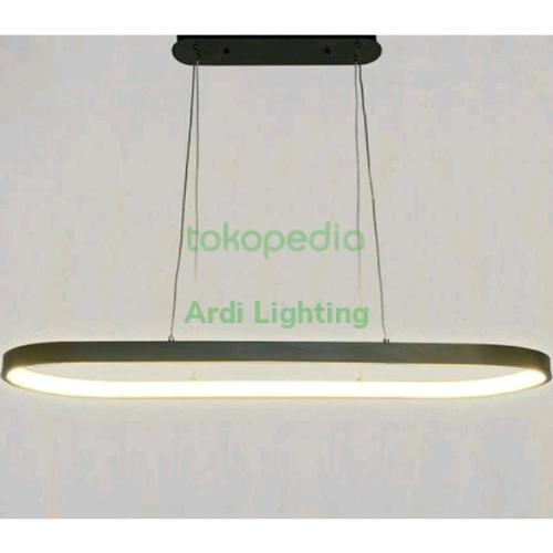 Jual Lampu Gantung Oval Elips Simple Minimalis Hitam - Jakarta Utara ...