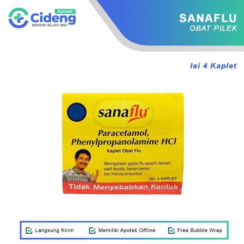 Jual SANAFLU 4 Kaplet Obat Pilek Hidung Tersumbat - Jakarta Pusat ...