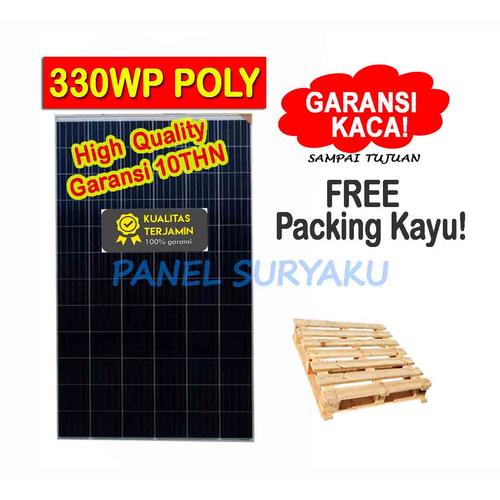 Jual Panel Surya 330wp Poly Solar Panel 330wp Poly HQ Free Packing Kayu ...