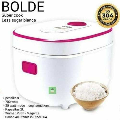 Jual RICE COOKER LOW CARBO / SUPER RICE COOKER BIANCA MAGENTA 2LT BOLDE ...