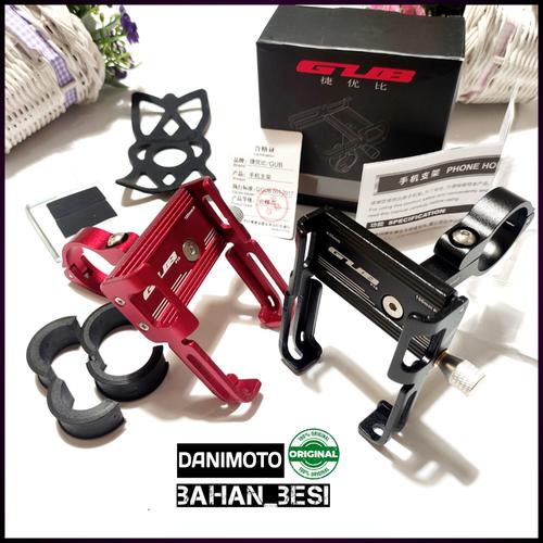 Jual Original Phone Holder HP GUB P10 P30 Besi Spion Stang Motor Nmax Vario - GUB P10 Black ...