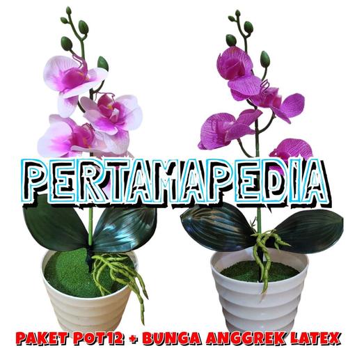 Jual Bunga Anggrek Latex 4 Kuntum/ Tanaman Artificial/ Bunga Artificial ...