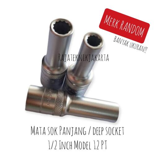 Jual Mata Sok Panjang / Deep Socket 12 PT Drive 1/2" ukuran 8 mm - 21 ...