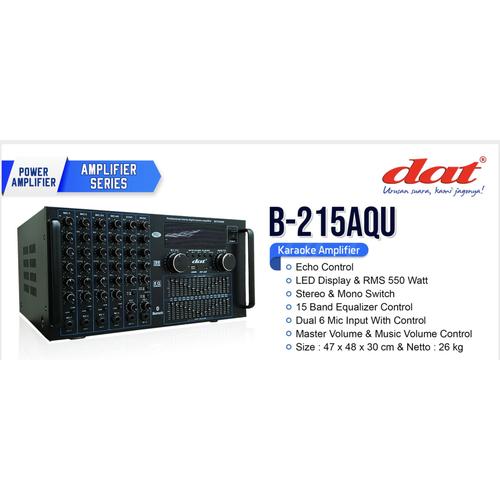 Jual Ampli dat b215aqu power amplifier karaoke body besar 550 watt b ...