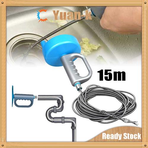 Jual Pipe Cleaner 15 Meter Panjang Alat Pembersih Saluran Pipa ...