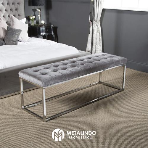 Jual sofa stool panjang MINIMALIS MODERN kaki stainless, bench ...