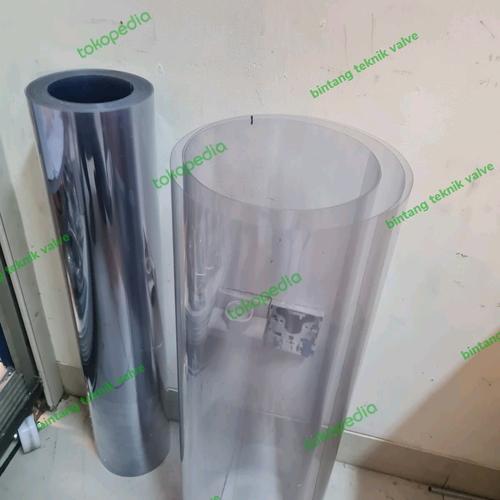 Jual plastik mika kaku bening 0,25MM x 140CM x 75 meter / PVC mika ...