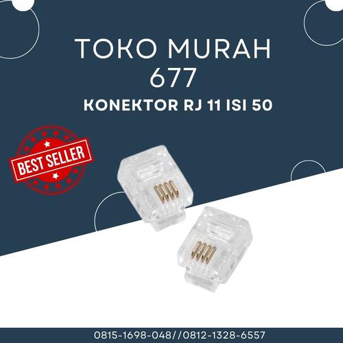 Jual KONEKTOR RJ 11 ISI 50/PAK - Jakarta Barat - toko murah 677 | Tokopedia