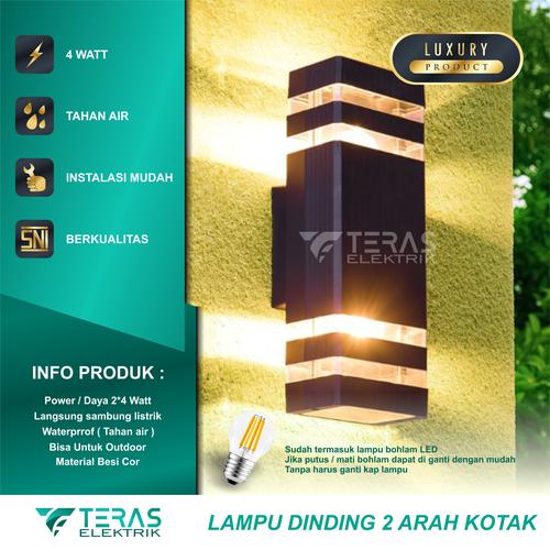 Jual Lampu dinding taman outdoor led kotak minimalis waterproof wall light - Kota Tangerang ...