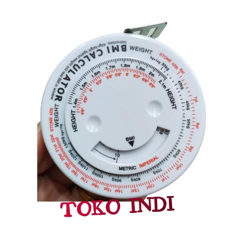 Jual BMI Calculator/Meteran Pinggang Diet/BMI Tape Body Mass Index ...