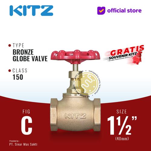 Promo KITZ Bronze Globe Valve Fig. 150 C , 1 1/2" - 40mm , Drat / Screw ...