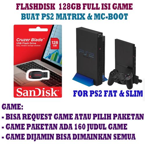 Jual Flashdisk 128GB Full Isi Game PS2 Buat PS2 Matrix & MC-Boot ...