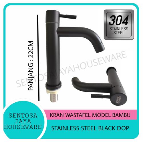Jual KRAN CUCI TANGAN STAINLESS 304 HITAM - KRAN WASTAFEL CUCI TANGAN ...