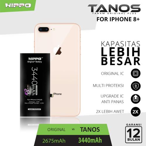 Promo Hippo baterai iphone 8 plus 3440 MAH Original+ Premium Cell ...