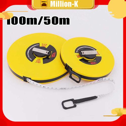 Jual Meteran Fiber Meteran Tanah Meteran Fiberglass 50 100 Meter - 50m ...