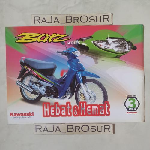 Jual Poster brosur katalog flyer jadul lawas Kawasaki Blitz/Blitz R 2003 - Kab. Langkat ...