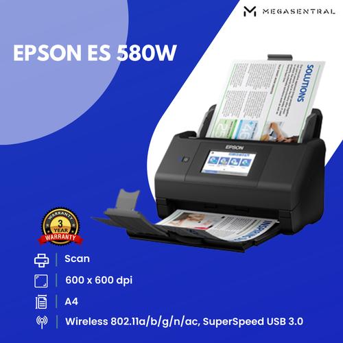 Jual Scanner Epson WorkForce ES-580W ADF Duplex WIFI - Jakarta Pusat ...