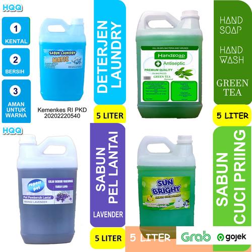 Jual Gojek Only Aneka Sabun 5 ltr, sabun piring, laundry, pel, cuci ...