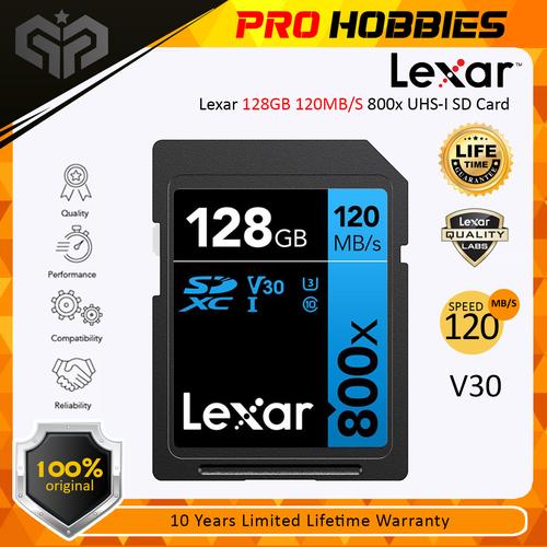 Jual Memory Card SDXC Lexar 128GB 120MB/S 800x UHS-I SD Card Blue ...
