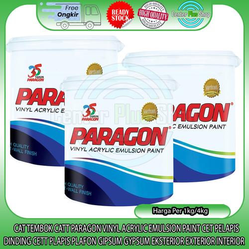 Jual CAT TEMBOK DINDING CATT PARAGON 1kg 4kg VINYL ACRYLIC EMULSION ...