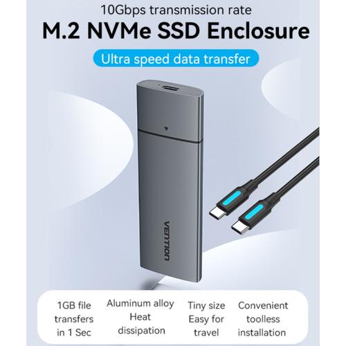 Jual Vention SATA HDD SSD 2.5" Enclosure Case External M2 NVMe Casing ...