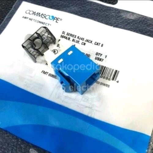 Jual Modular cat6 commscope /modular data cat6 - BIRU - Jakarta Pusat ...