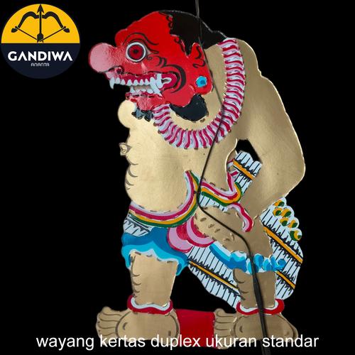 Jual wayang kulit buto punuk gold berbahan kertas karton duplex - Kab ...