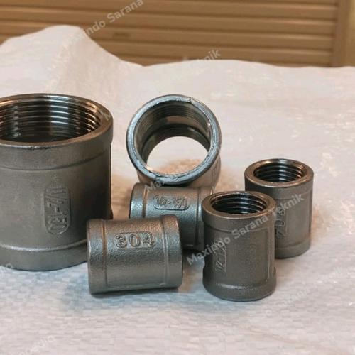 Jual Socket 3/4" Inch Stainless SS304 / Sok Sambung Stainless SS304 ...
