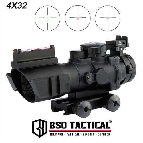 Jual Marcool ACOG 4x32 Zoom Fiber Optic Red Green Blue Reticle ...