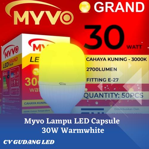 Jual Lampu Led 30 Watt Capsule 3000K Warm White Kuning MYVO - Kab ...