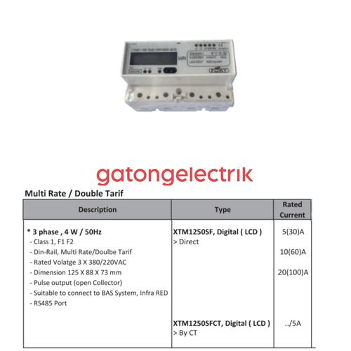 Jual kwh meter 3phase XTM1250SF 5(30)a fort - Jakarta Barat - gatongelectrik | Tokopedia