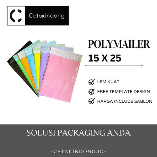 Jual POLYMAILER 15x25 / 15 x 25 - Cetak Sablon Plastik Custom Design - Matte Premium, Putih ...