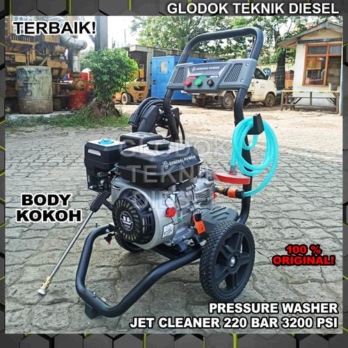 Jual Mesin Jet Cleaner Gasoline High Pressure Washer 220 Bar 3200 PSI ...