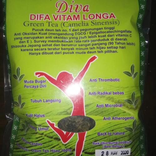 Jual Diva Teh Hijau Teh Kesehatan 200 gr / Diva Difa Vitam Longa Green ...