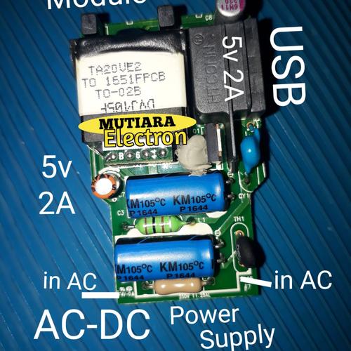 Jual Module Adaptor AC-DC Charger 5v 2A Micro USB Power Supply SMPS ...