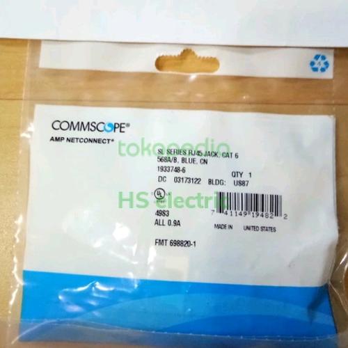 Jual AMP MODULAR JACK CAT6 COMMSCOPE / CAT6 BIRU ORIGINAL - BIRU - Hitam - Jakarta Pusat - HS ...