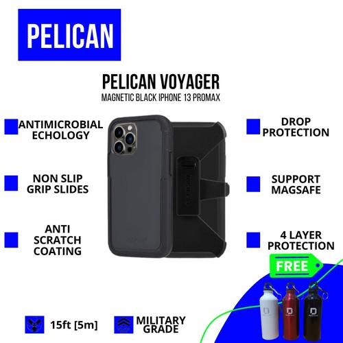 Promo Pelican Voyager MagSafe Compatible Case Cover for iPhone 13 ...