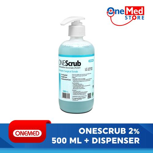 Jual One Scrub OneMed 2 Persen Hand Scrubs +dispenser 500ml - Kota ...