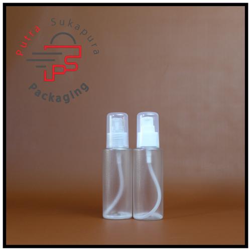 Jual botol treatment pump 100ml RF frosted natural/treatment pump fullcap - Kab. Bogor - putra ...