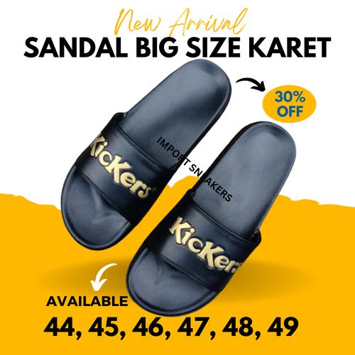 Jual Promo Sandal Ukuran 50 49 48 47 46 Sendal Pria Big Size Karet Slop ...