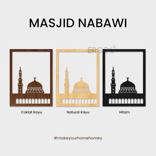 Promo Hiasan Dinding Islami Motif Ka'bah | Masjid Nabawi | Masjid Al ...